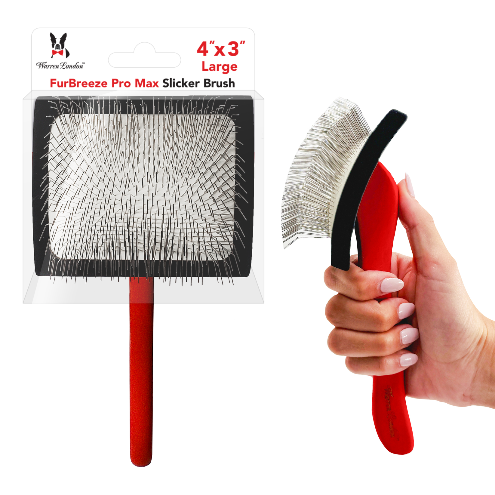FurBreeze Pro Max Slicker Brush – Warren London