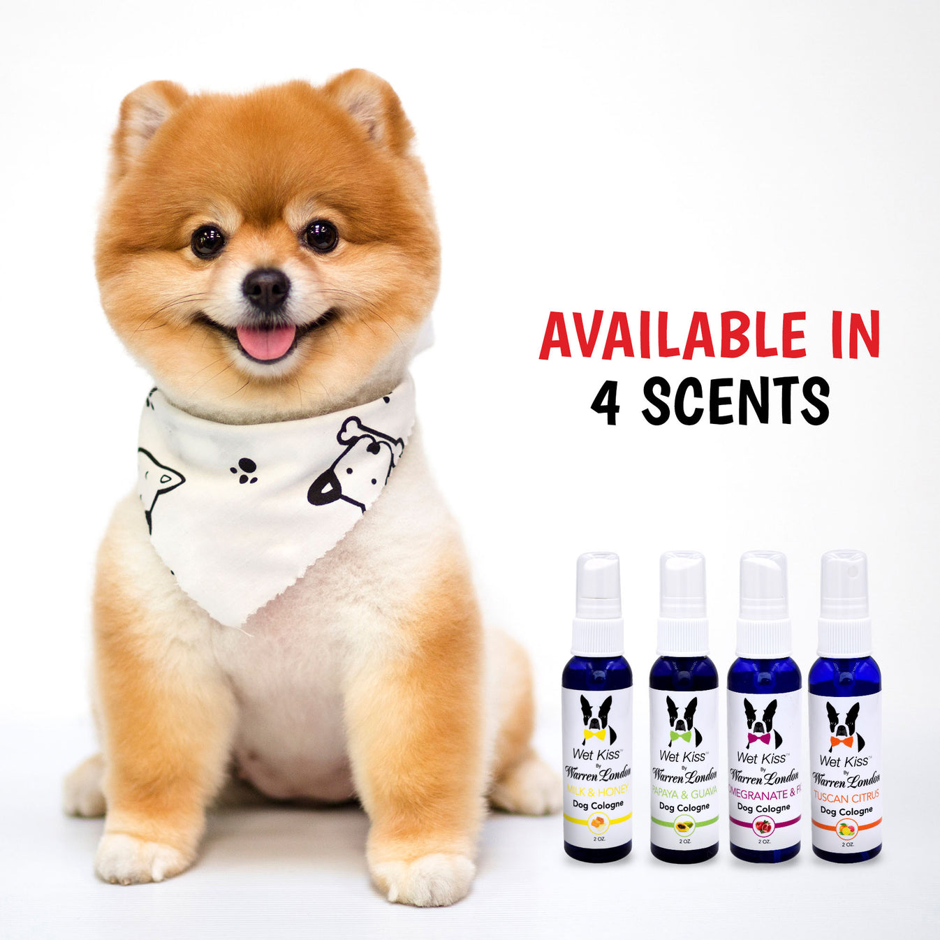 Wet Kiss Dog Cologne By Warren London - 2 Oz or 16 Oz