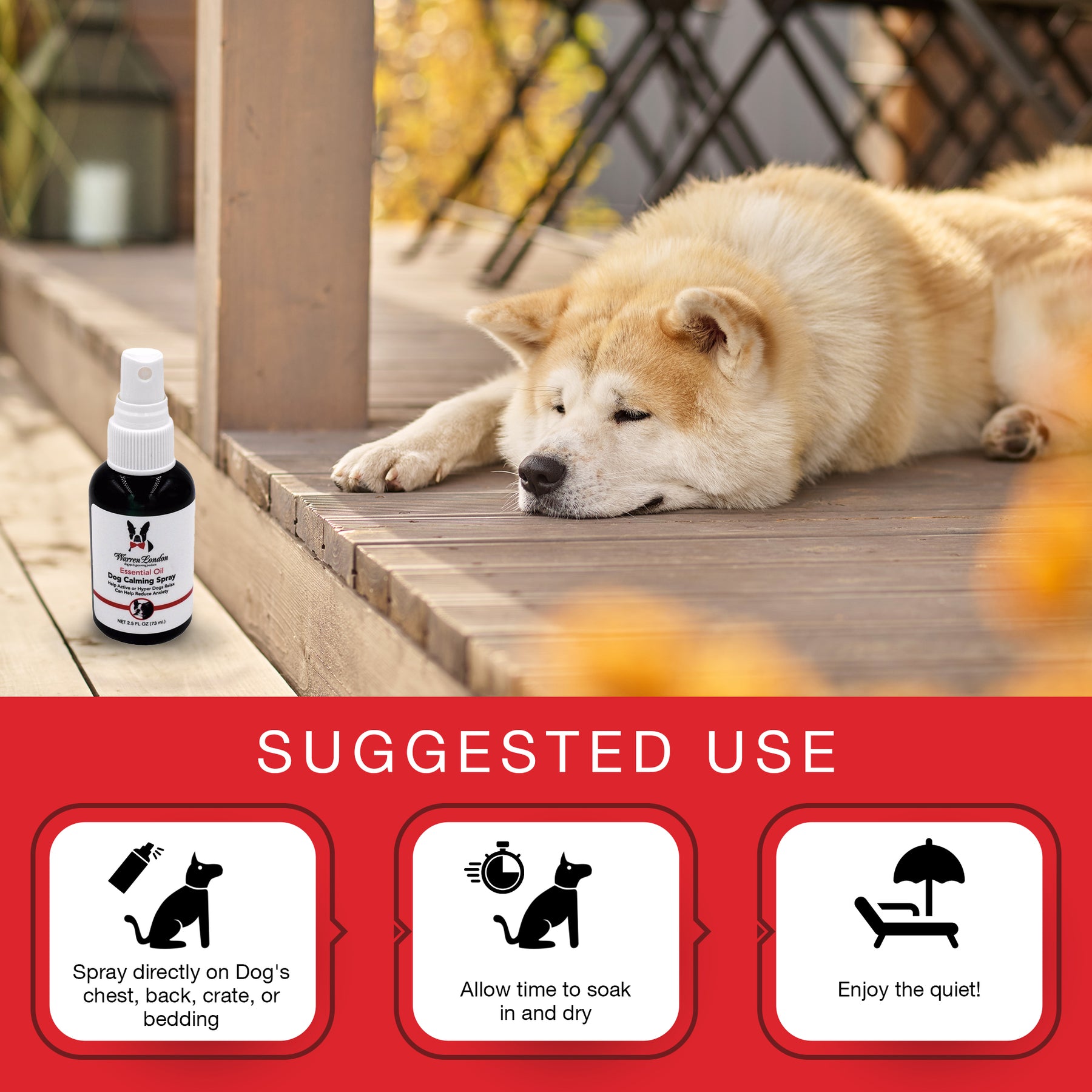 Essential Oil Dog Calming Spray – Warren London