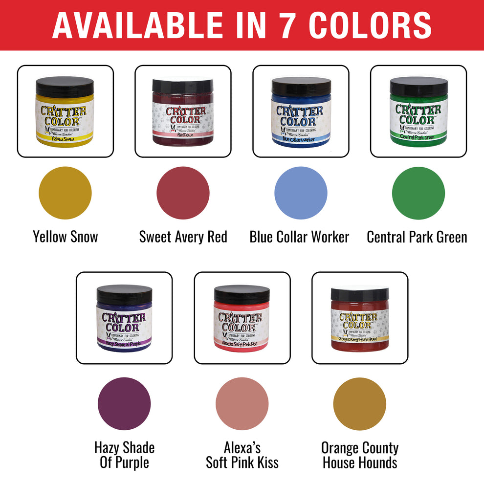 Critter Color - Temporary Pet Fur Coloring/Dog Dye – Warren London